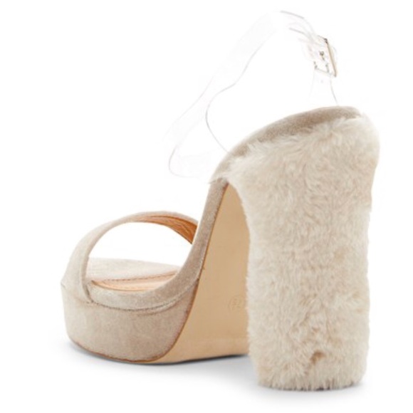 Tiara | Shoes | Nwt Tiara Alison Faux Fur Block Heels | Poshmark